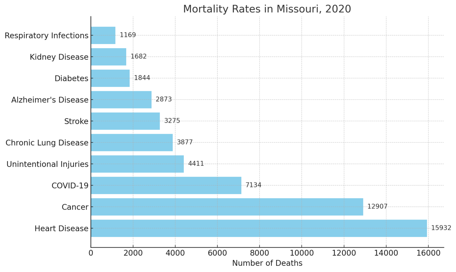 What Are the Main Causes of Mortality in Missouri?
