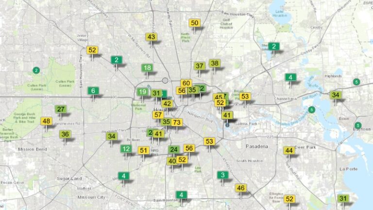 Map of Houston, Texas – Geography, Attractions & Stats (2025) - North ...