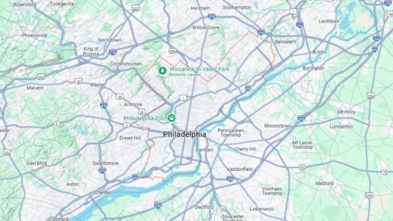 Map of Philadelphia, Pennsylvania – Geography, Attractions & Stats ...