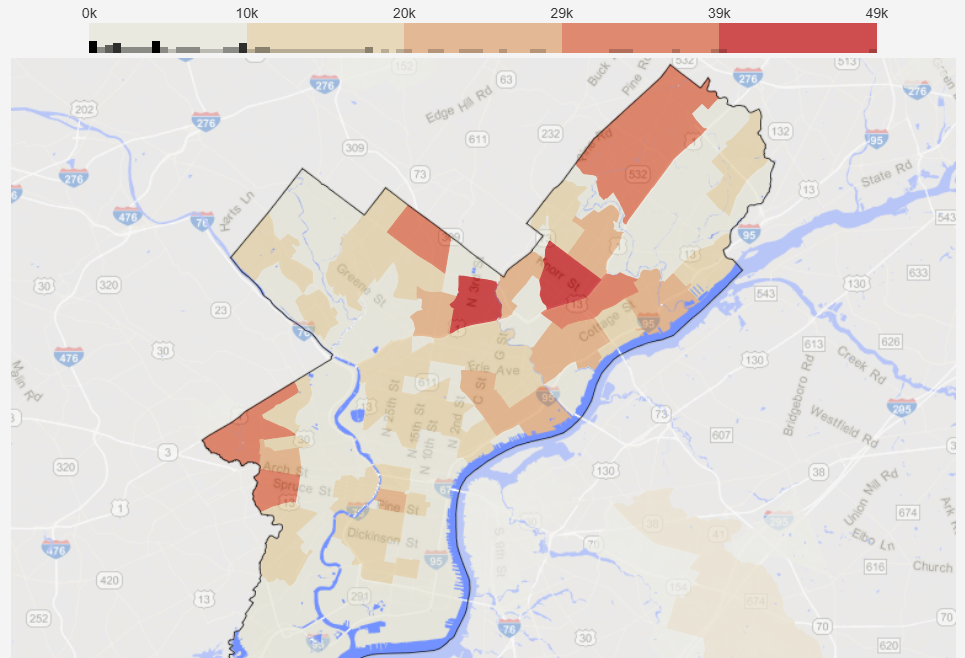 Map of Philadelphia, Pennsylvania – Geography, Attractions & Stats ...