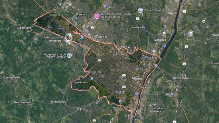 Map of the City of Albany, New York – Geography, Attractions & Stats ...