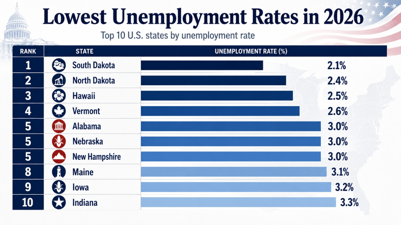 Unemployment Rate by State in 2026 - Latest Us Jobless Rates, State ...